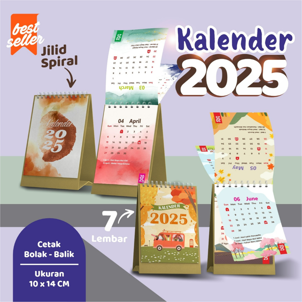 Jual KALENDER MEJA | KALENDER 2025 | KALENDER 10 X 14 | KALENDER DUDUK ...