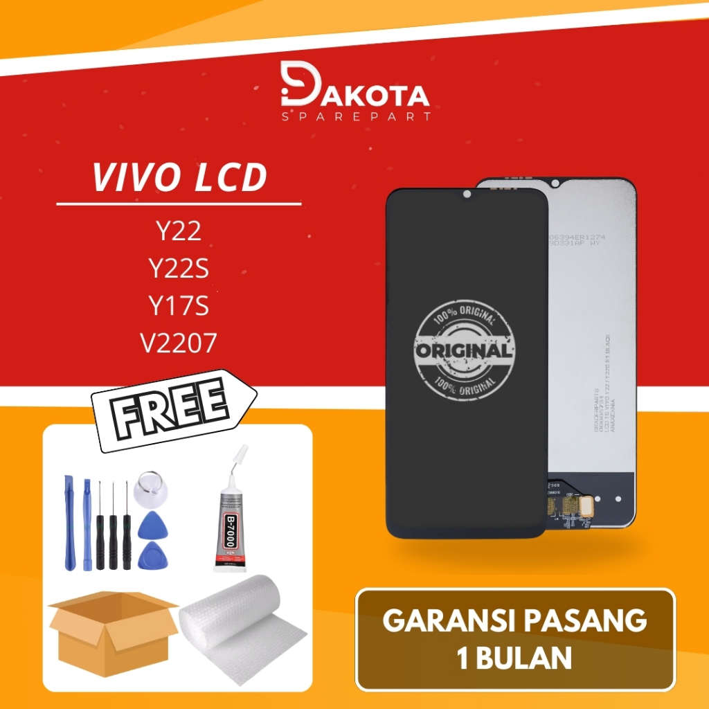 Jual [ORIGINAL] LCD VIVO Y22 2022 / Y22S / Y17S / V2207 FULLSET ...