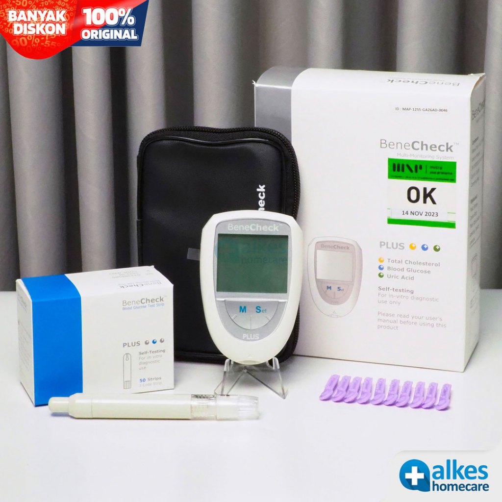 Jual PAKET - Benecheck Plus 3in1 dan Strip Gula Darah (Glucose ...