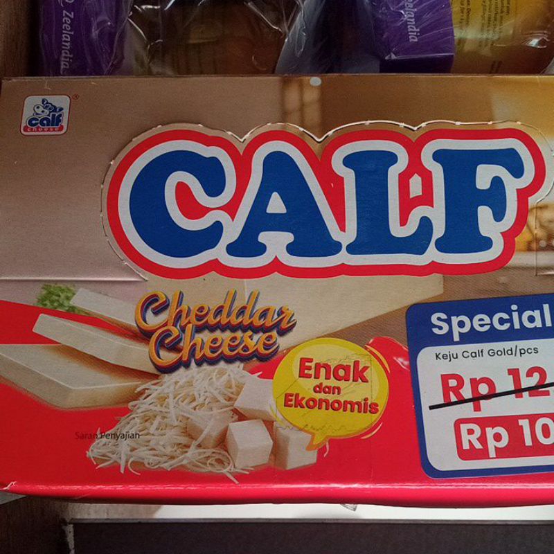 Jual keju calf cheddar cheese 200gr keju cedar kemasan | Shopee Indonesia