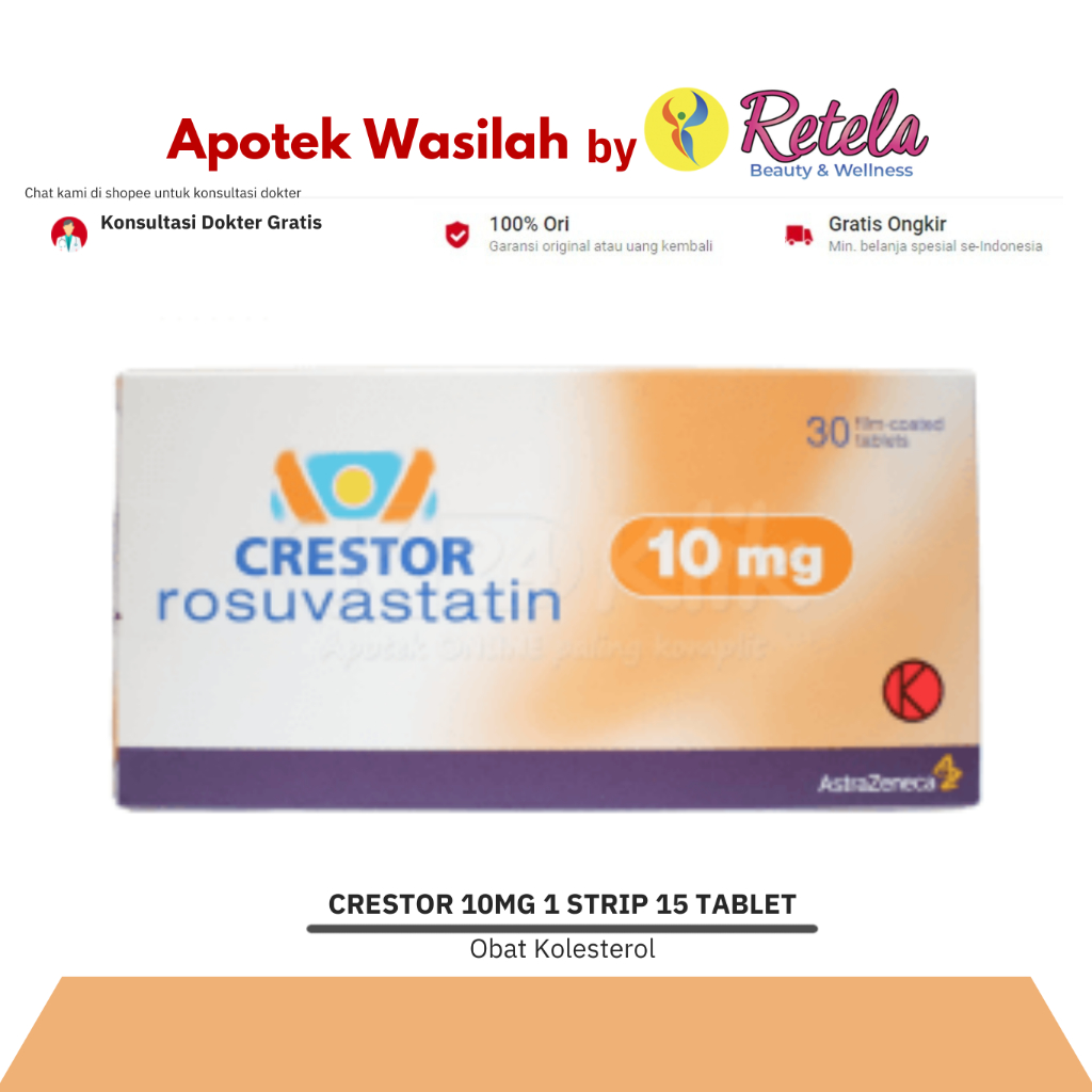 Jual CRESTOR 10MG 1 STRIP 15 TABLET | Shopee Indonesia