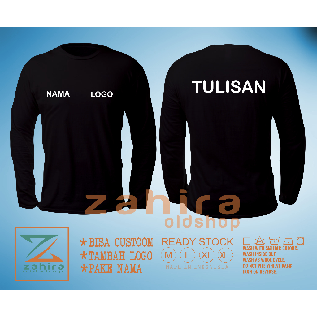 Jual Kaos Custom Sablon Lengan Panjang | Shopee Indonesia