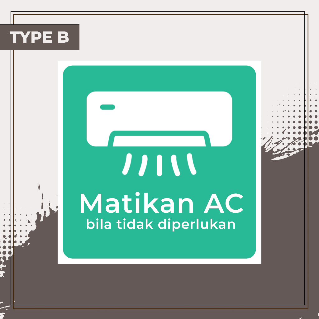 Jual Stiker Matikan AC / Stiker Hemat Energi / Stiker Hemat Listrik ...