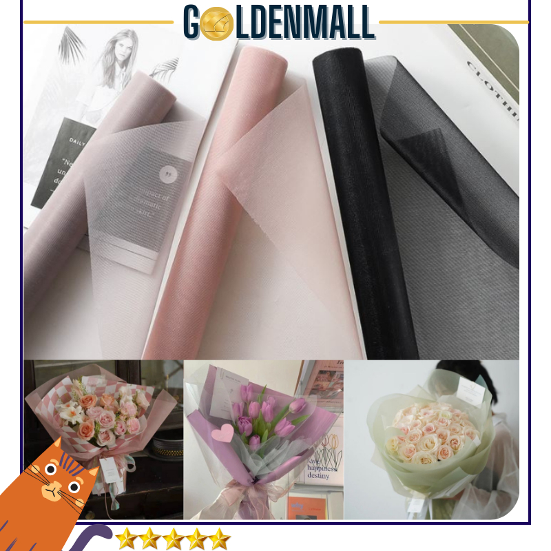 Jual Flower Wrapping Snow Tile Polos Lembaran Kain Tile Roll Pembungkus ...