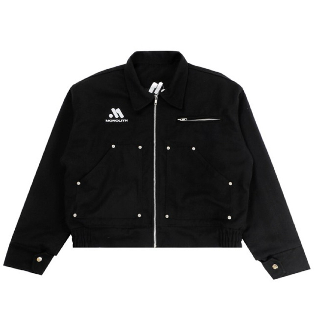 Jual Monolith - Jaket Boxy Crop Pria Wanita | Work Jacket | Shopee ...