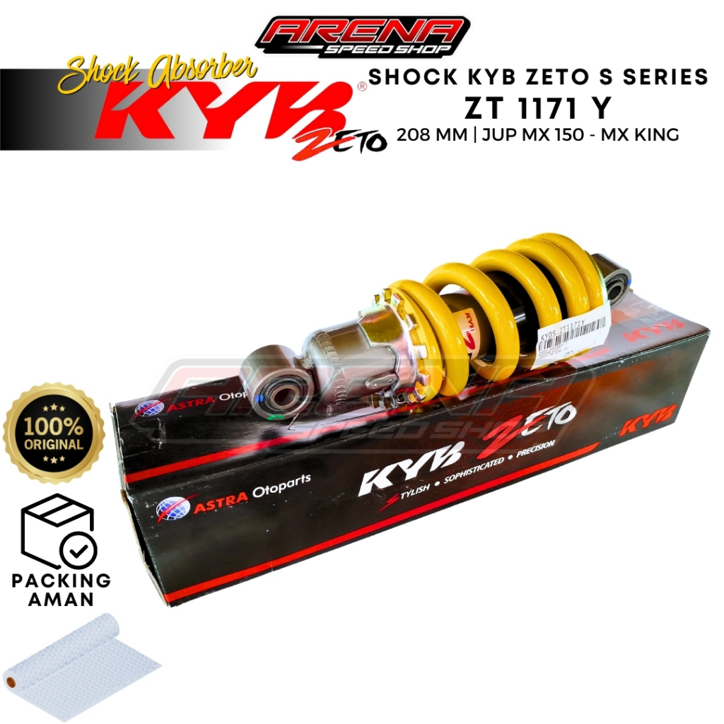 Jual KYB Zeto KYOS ZT1171 208mm Shock Breaker Jup MX 150 MX King Shock ...