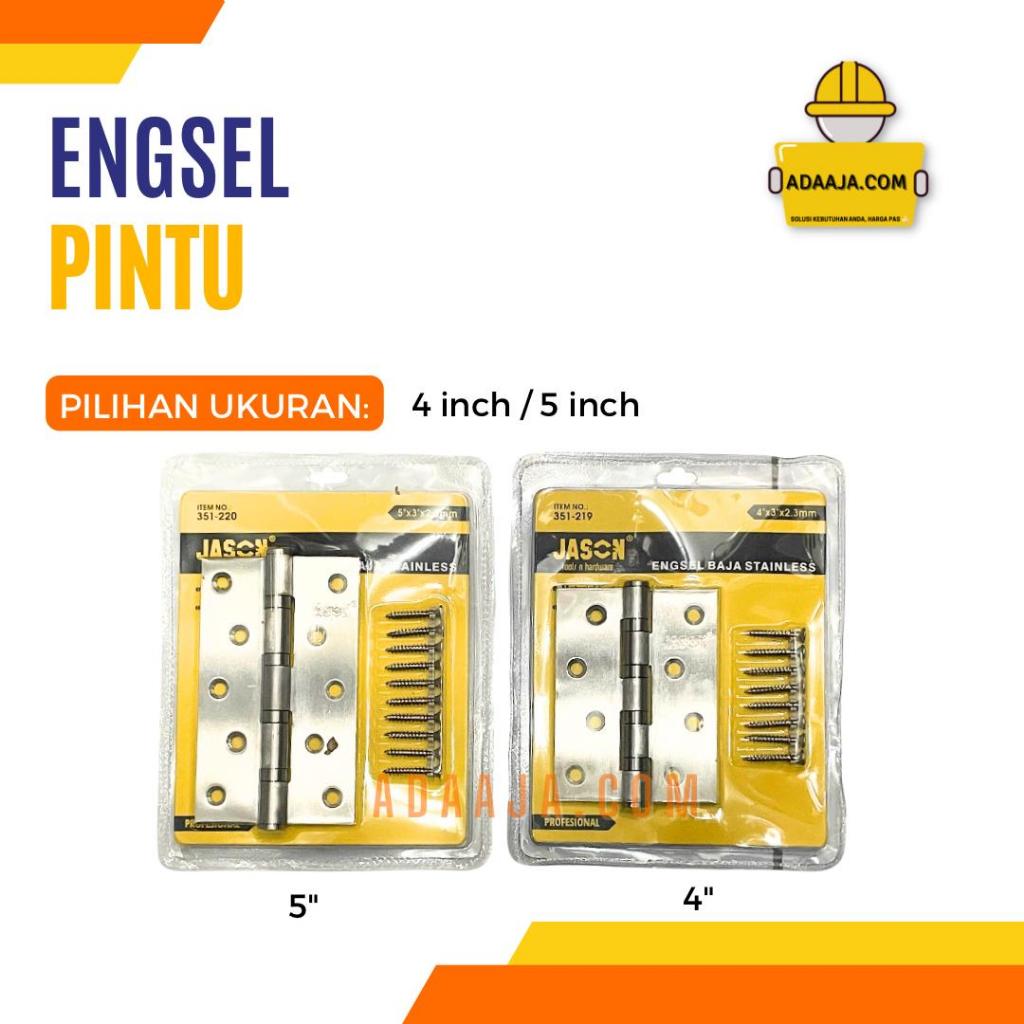 Jual Engsel Pintu Stainless Steel 3" 4" 5" Engsel Kupu-Kupu - Jason ...