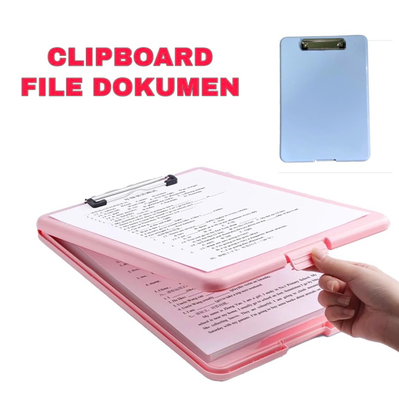 Jual HD Clipboard Arsip Dokumen 2 in 1/Papan Jalan/Document Keeper/Map ...