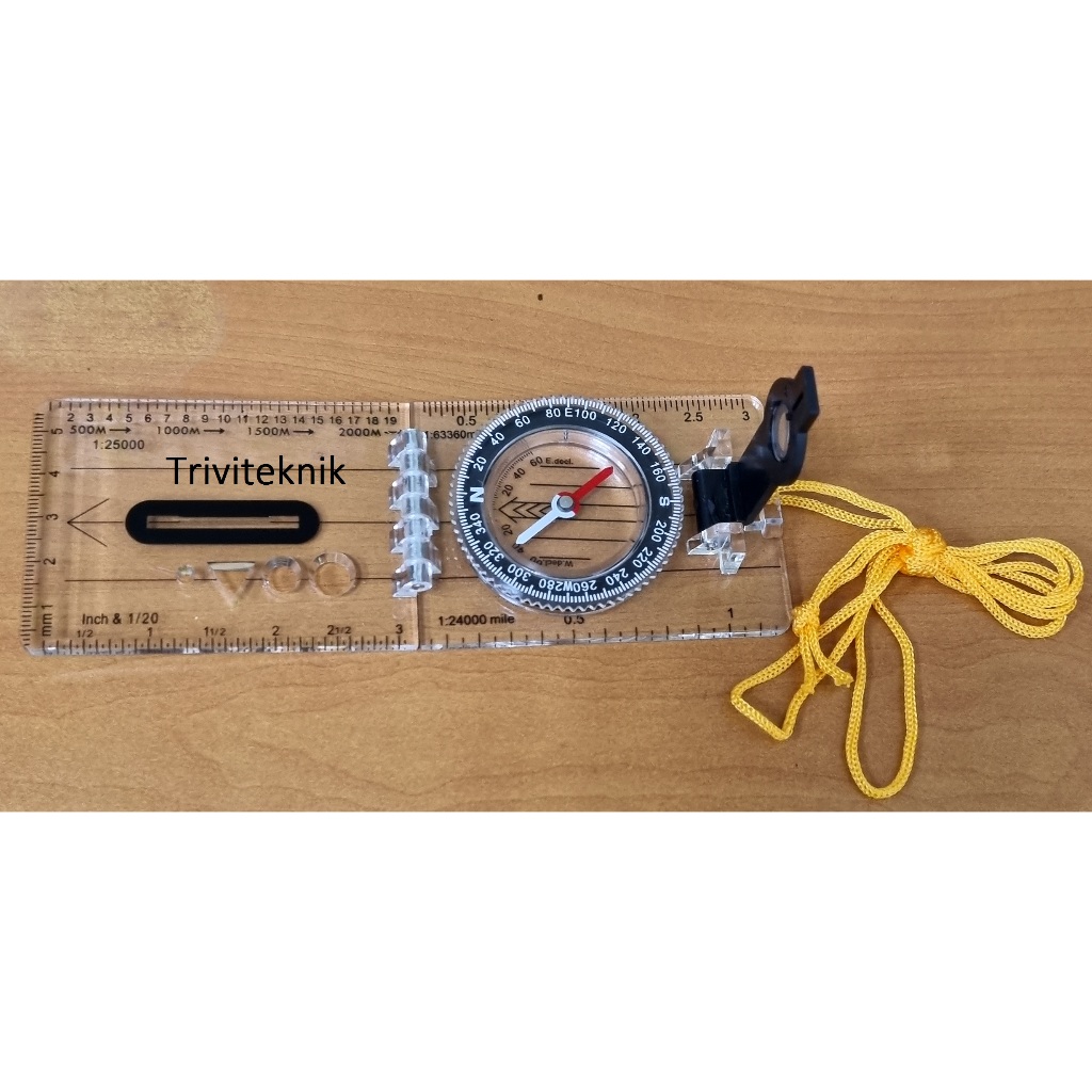 Jual kompas outdoor lipat bidik acure model mistar penggaris compas ...