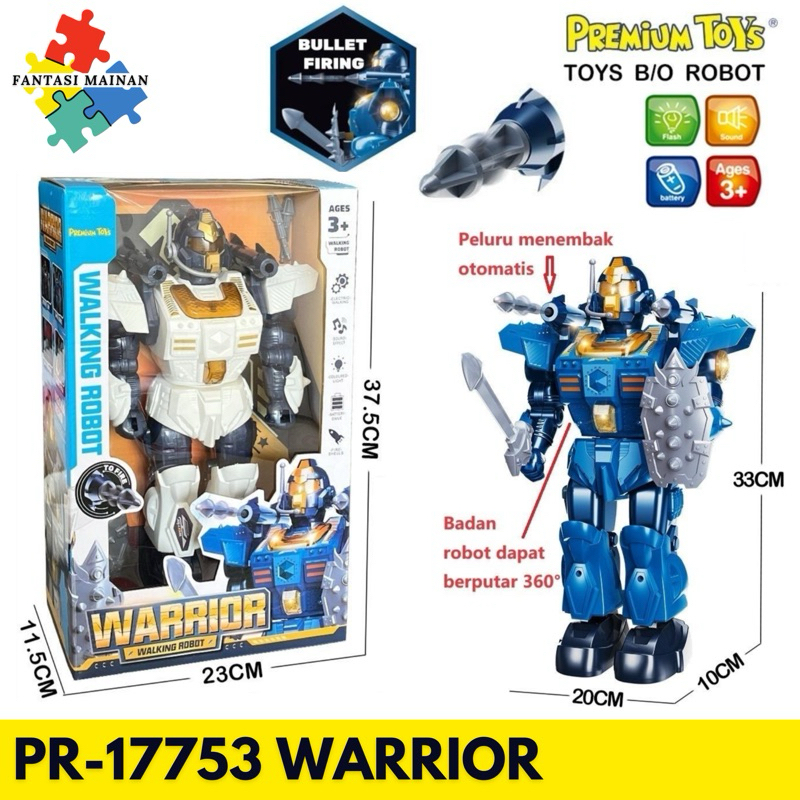 Jual Mainan Robot Jumbo Walking Robot Warrior Robot Berjalan, Berputar ...
