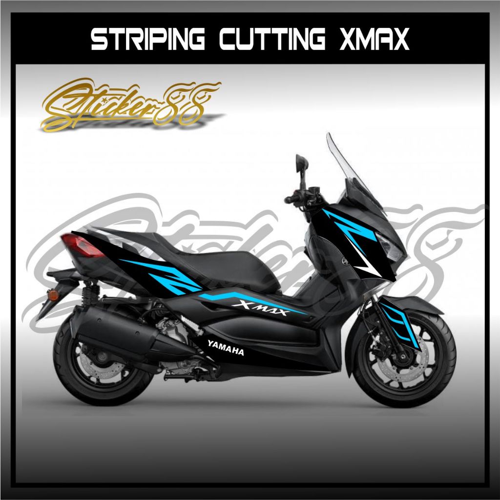Jual cutting sticker xmax variasi body motor/Striping Sticker cutting ...