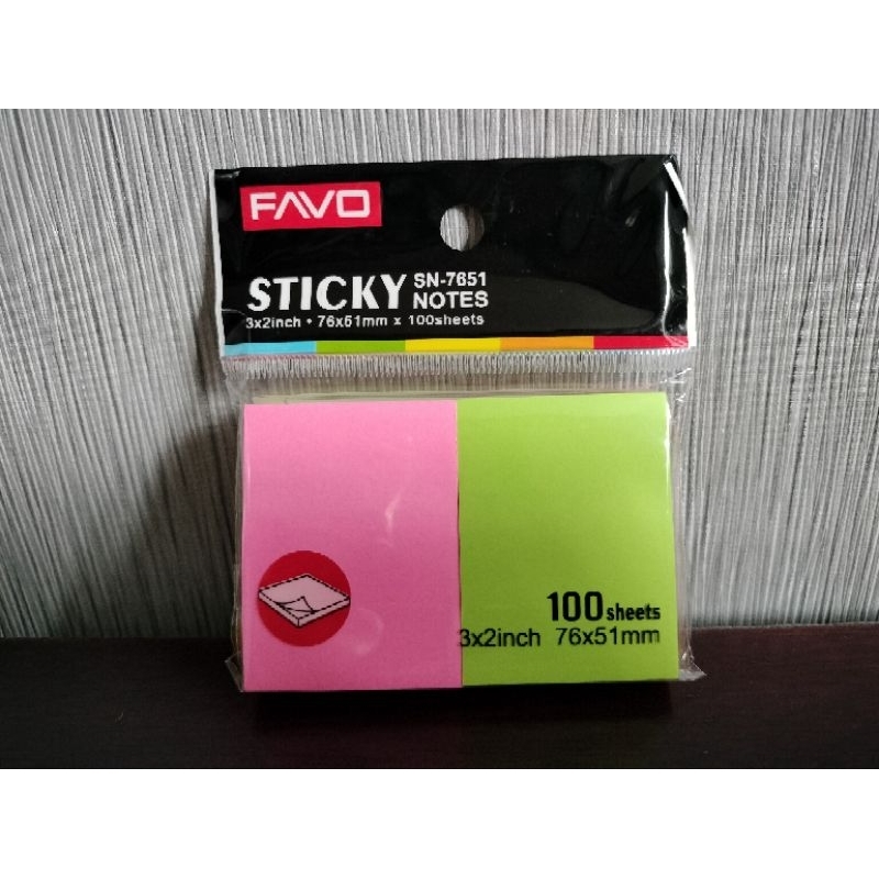 Jual Sticky Notes Favo SN-7651-2T (per 1 pack) | Shopee Indonesia