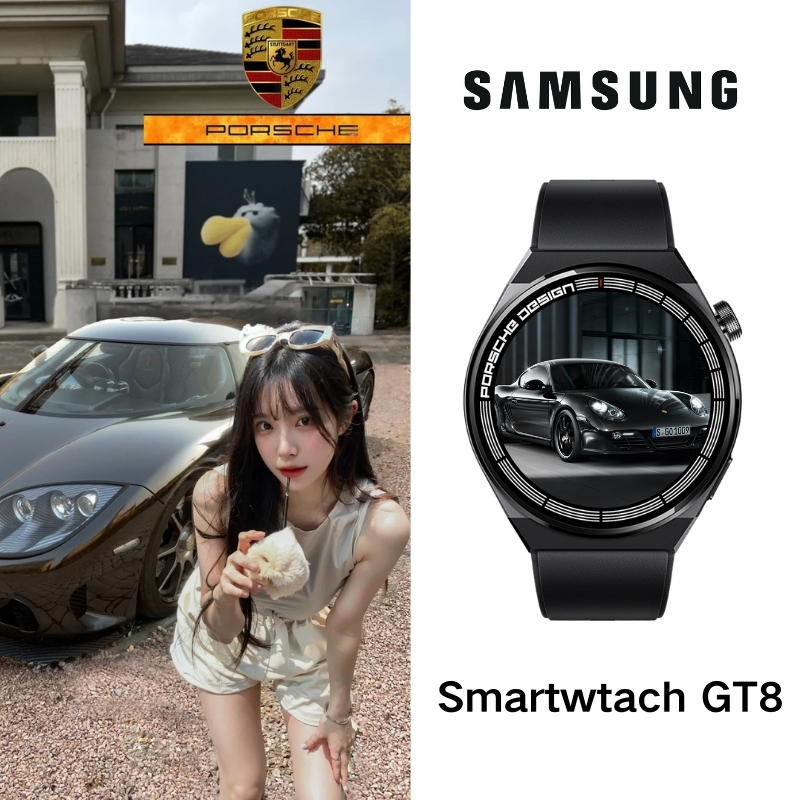 Jual 【 ️100% Original】 Smart Watch GT8 PORSCHE DESIGN SpO2 Monitoring Bluetooth Call GPS NFC ...