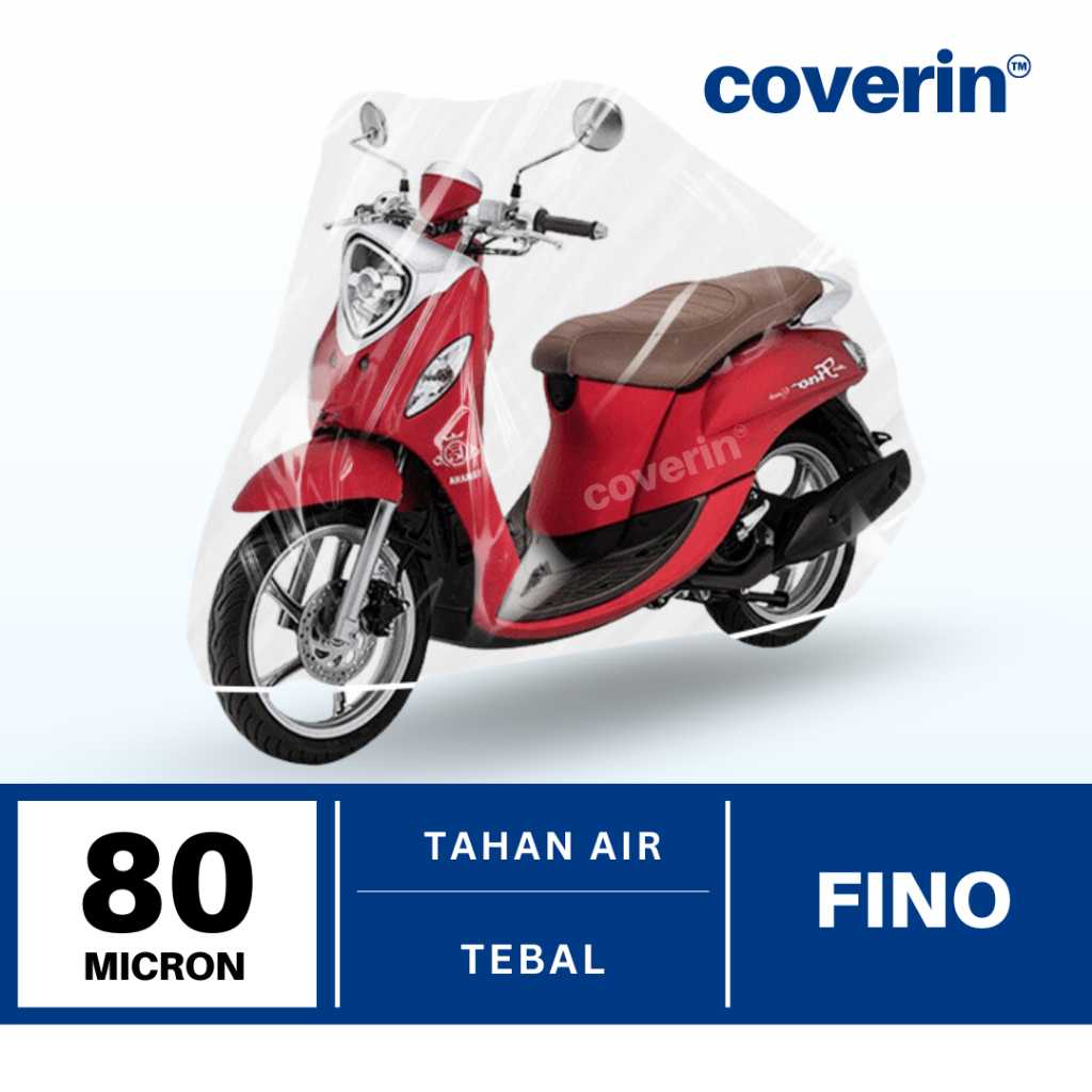 Jual Cover Motor Fino Fazzio Address Genio MioS plastik PE sarung Motor ...