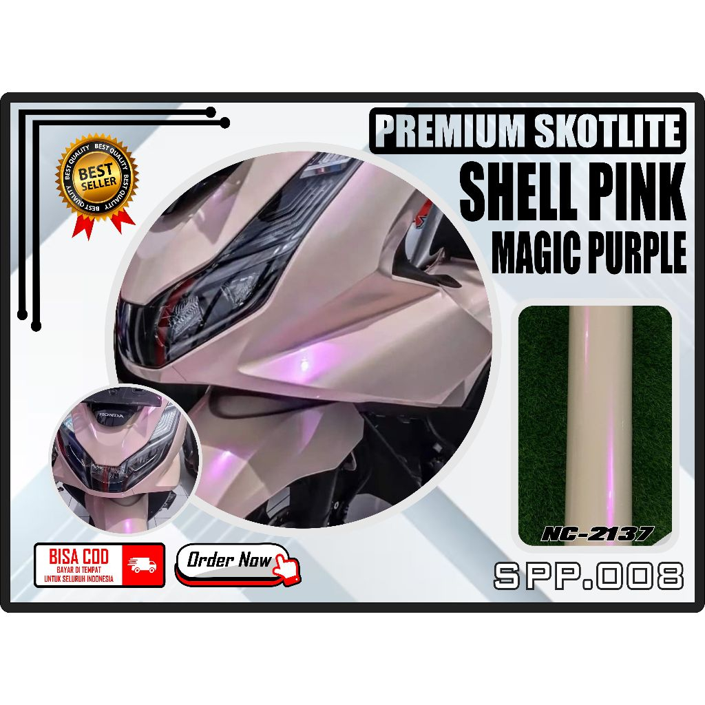 Jual Stiker skotlite Shell Pink Magic Purple Nicai premium SPP.008 ...
