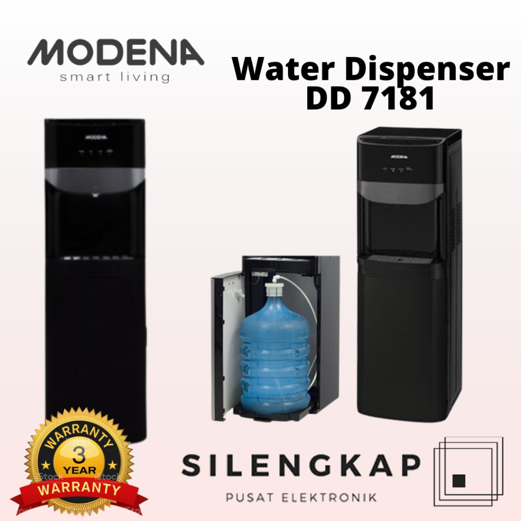 Jual MODENA DD 7181 L - WATER DISPENSER BOTTOM LOADING - HITAM / MODENA ...