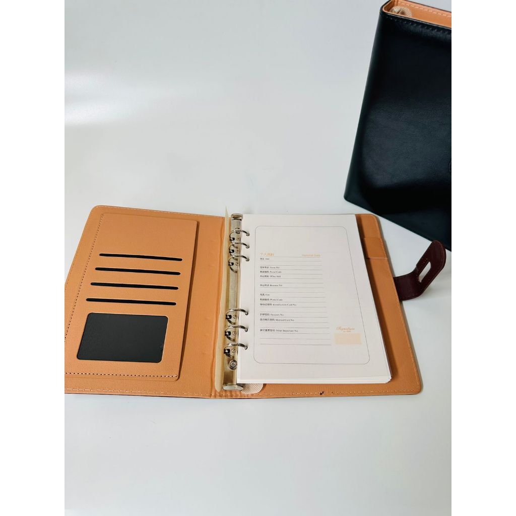 Jual Buku Agenda Binder Note Book Cover Klip Cover Bahan Kulit Jurnal ...