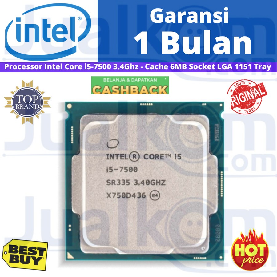 Jual Intel Core i5-7500 3.4Ghz - Cache 6MB Tray Socket LGA 1151 ...