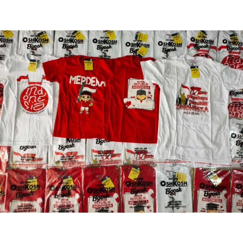 Jual KAOS MERDEKA JUNIOR | Shopee Indonesia