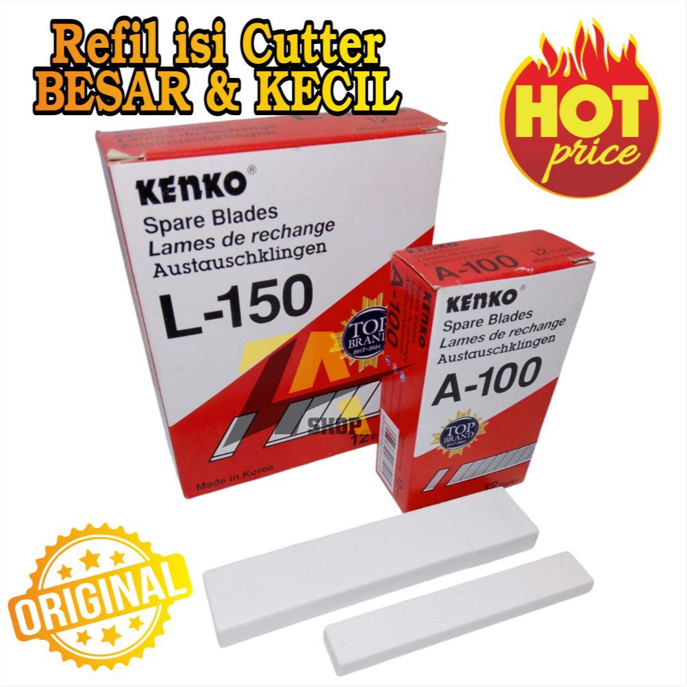 Jual ISI CUTTER BESAR ISI CUTTER KECIL, REFIL ISI CUTER BESAR DAN KECIL ...