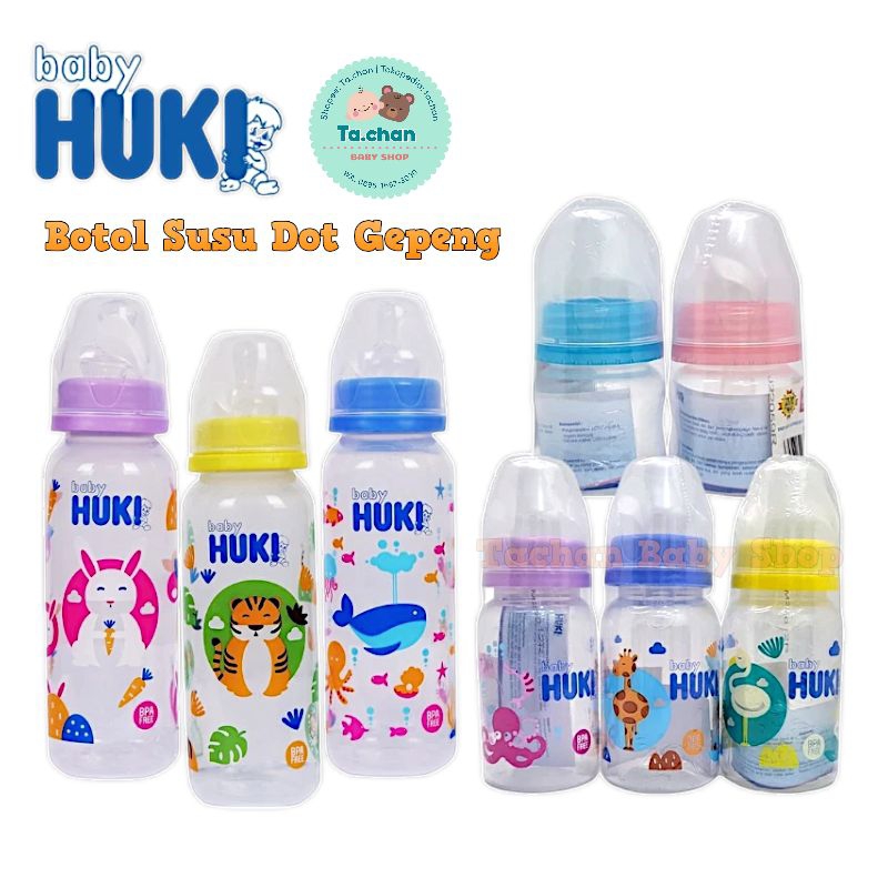 Jual Huki Botol Susu Dot Gepeng Orthodontic 240ml 120ml sumo | Shopee ...