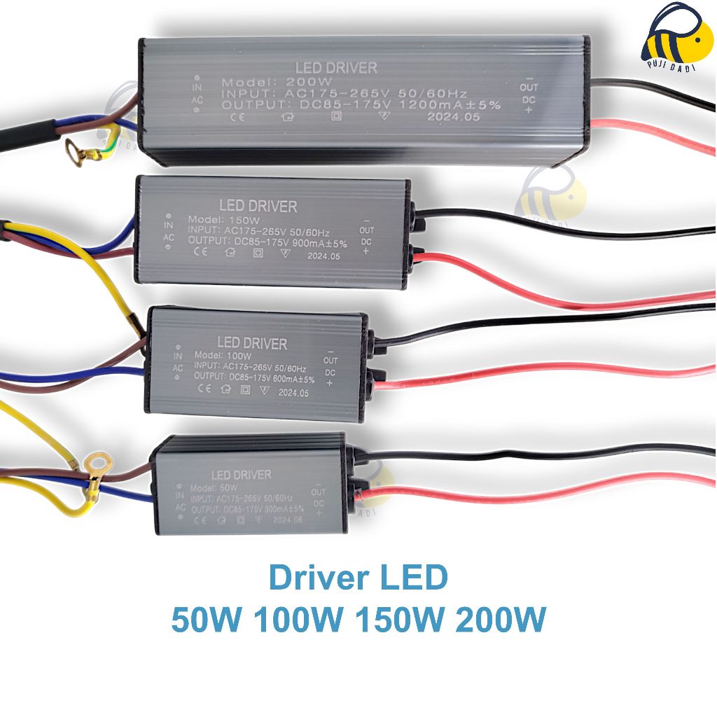 Jual LED Driver 50W 100W 150W 200W 85-175V DC - Ballast Trafo Lampu ...