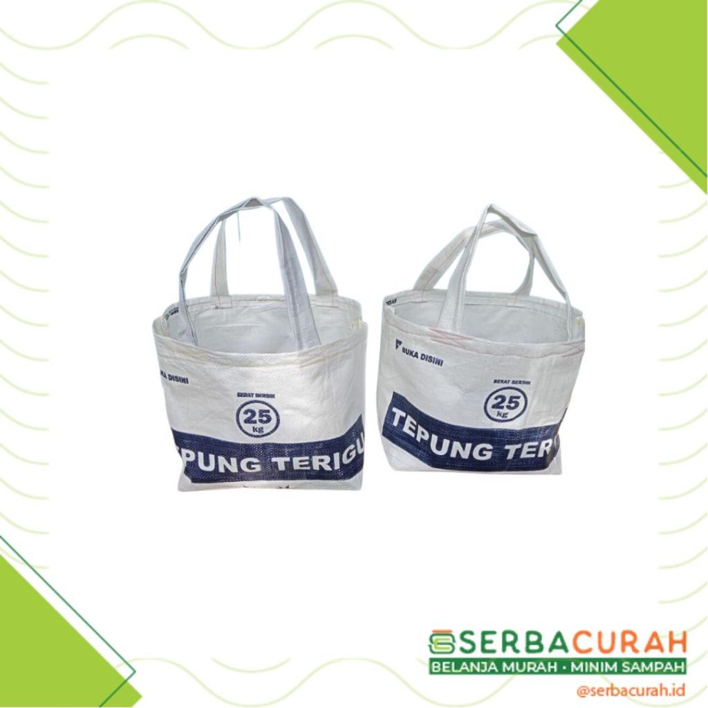 Jual Tas Karung/Tas Kebo Putih Jumbo Upcycle | 45x10x25 cm | Shopee ...