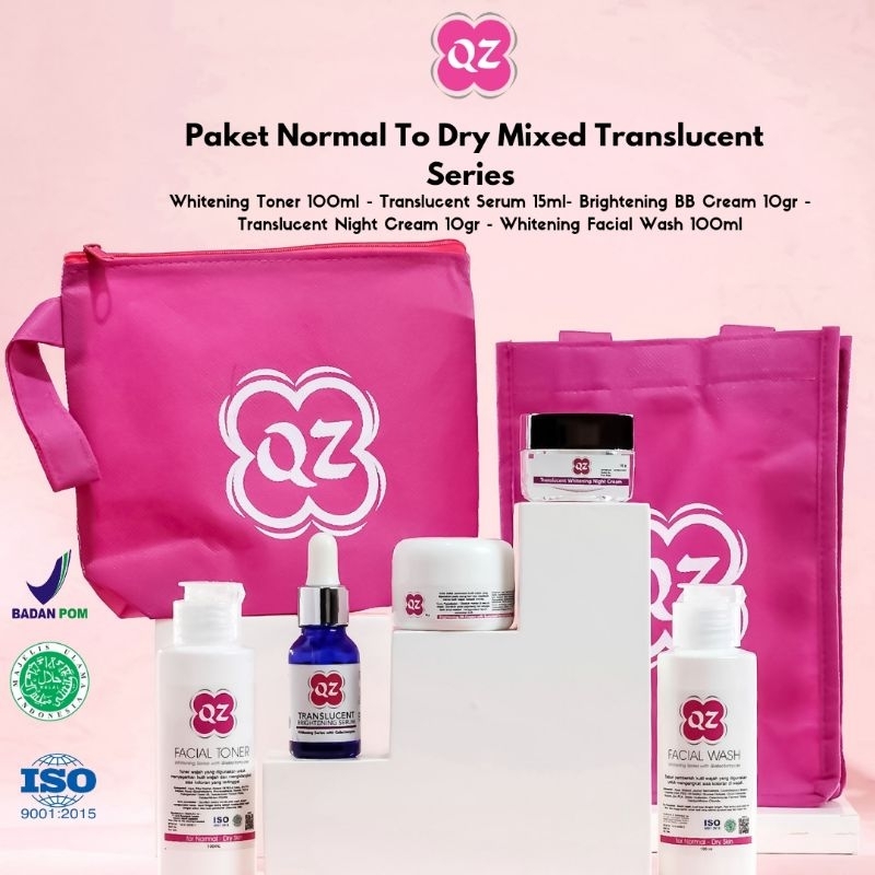 Jual QZ NORMAL TO DRY SKIN SERIES MIX TRANSLUCENT |Paket Skincare Flek ...
