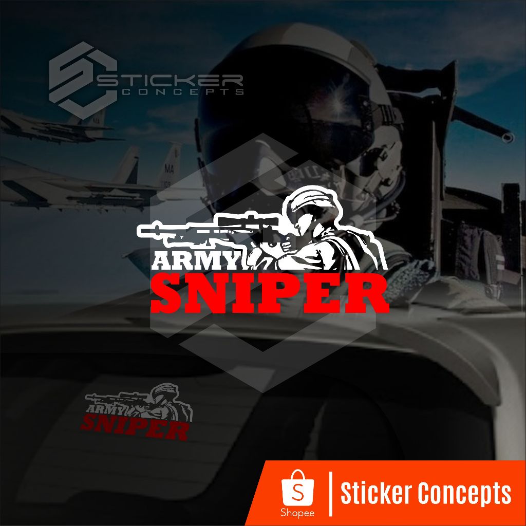 Jual Sticker Army Sniper Untuk Mobil Kaca Belakang | Cutting Sticker ...