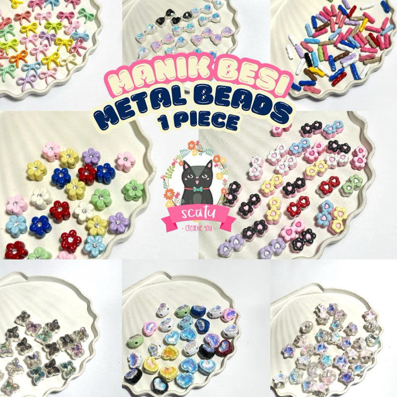 Jual (1PCS) Metal Beads / Manik Besi / Macam-Macam Manik Besi | Shopee ...