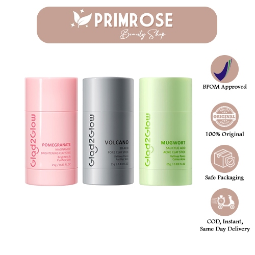 Jual GLAD2GLOW Volcano 3D Acid Pore Clay Stick | Mugwort Salicylic Acid ...