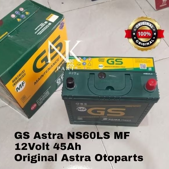 Jual Aki Mobil Honda Civic New, Accord, Stream, HRV Mugen GS Astra NS60LS MF 45Ah | Shopee Indonesia