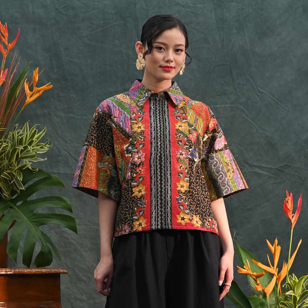 Jual NONA RARA - Misty Dobi Solo T2910, Baju kerja blouse batik wanita ...