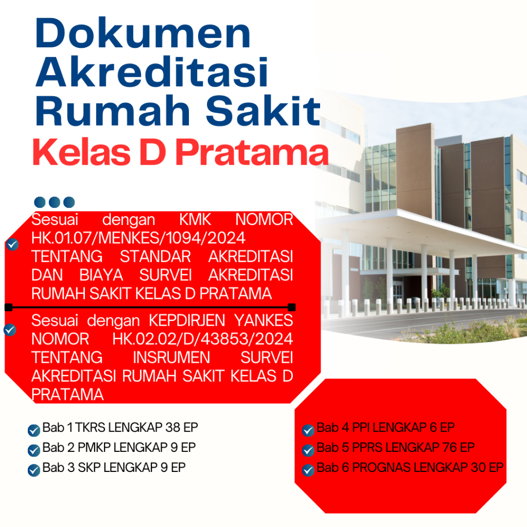 Jual TEMPLATE Akreditasi Rumah Sakit KELAS D Pratama | Shopee Indonesia