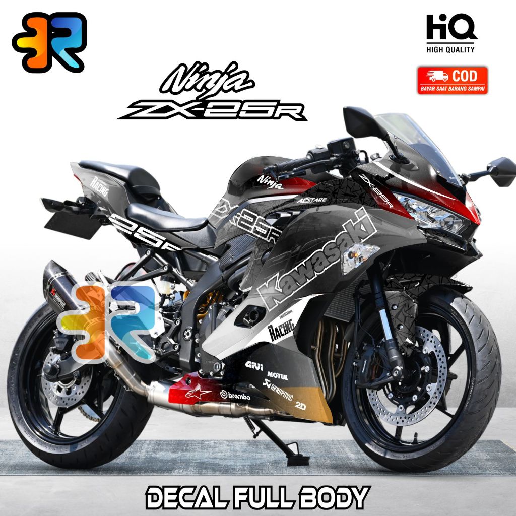 Jual Decal Ninja ZX 25R Stiker Full Body Variasi Desain Underground ...