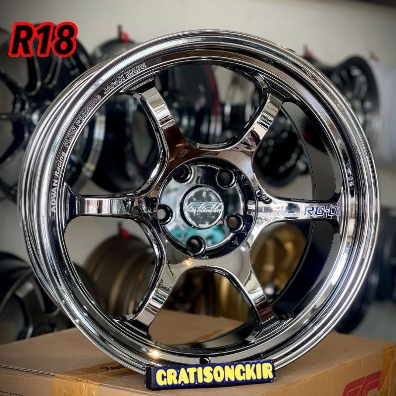Jual velg mobil ring 18 ADVAN RG D2 LEBAR 9 ET 28 velg racing mobil R18 Ertiga Xl7 Juke Innova ...