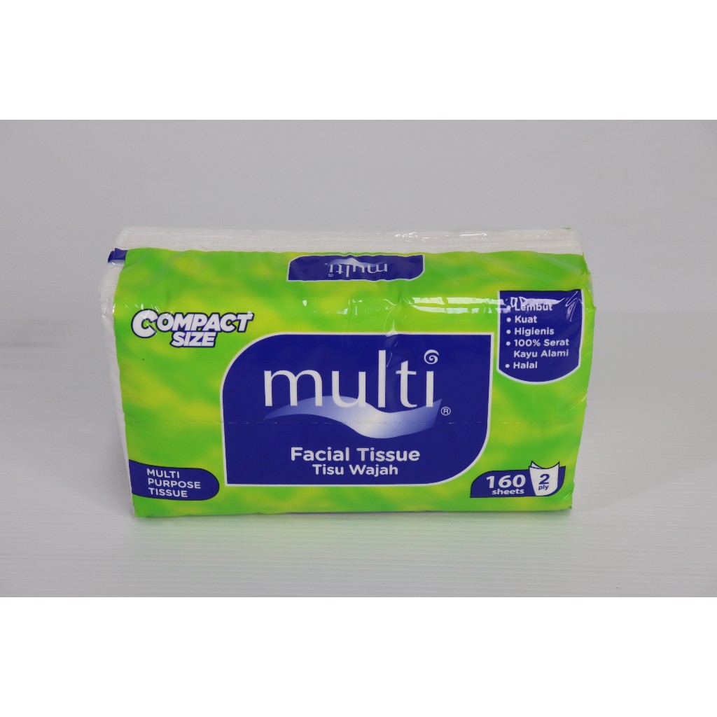 Jual TISSUE MULTI 160 SHEETS 2 PLY FACIAL TISSUE COMPACT SIZE PURPOSE ...