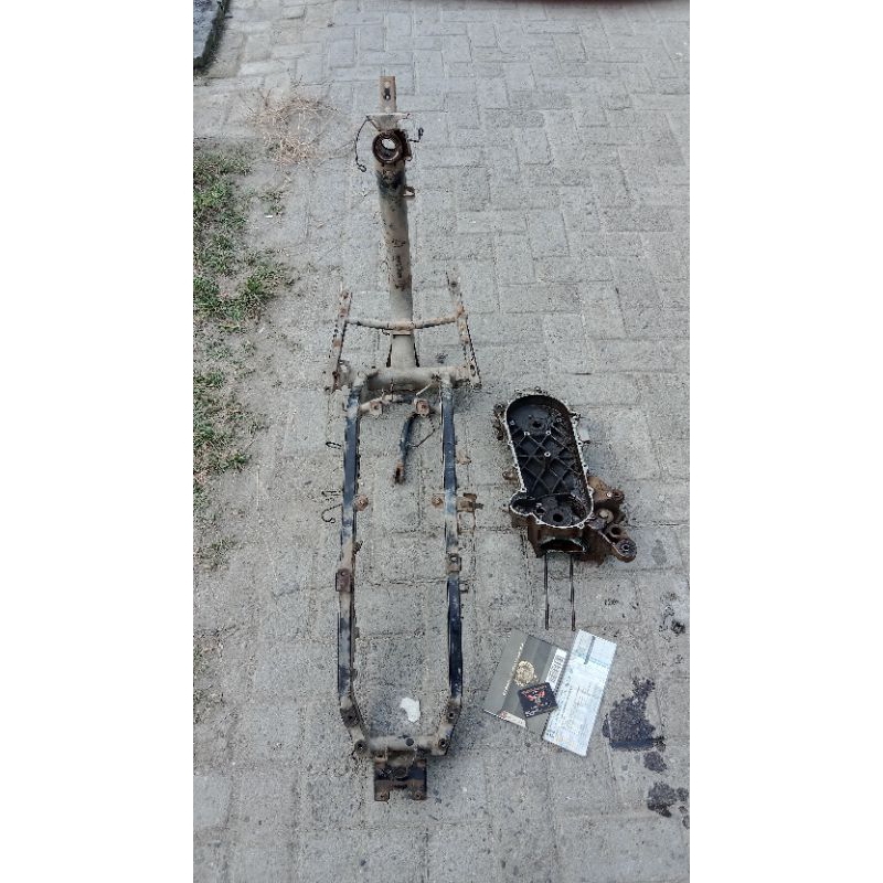 Jual Frame Rangka Honda Vario 110 karbu tahun 2010 Komplit STNK BPKB ...