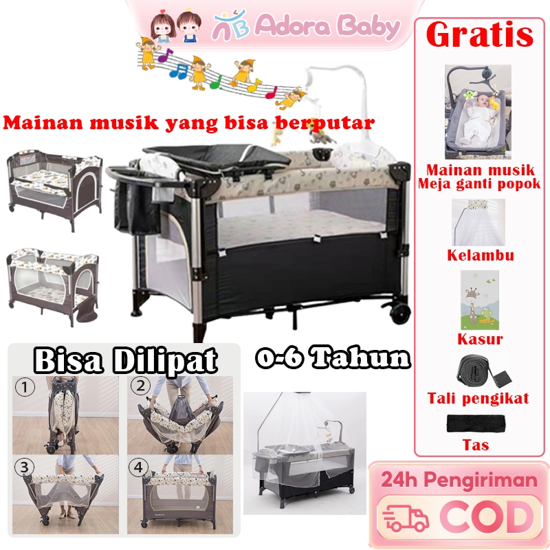 Jual [Live] [Garansi 10 Tahun]Tempat Tidur Bayi Set Lengkap Box Bayi ...