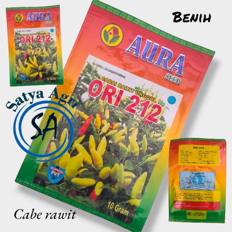 Jual Benih Cabai Rawit ORI 212 10G Aura Seed 10g | Shopee Indonesia