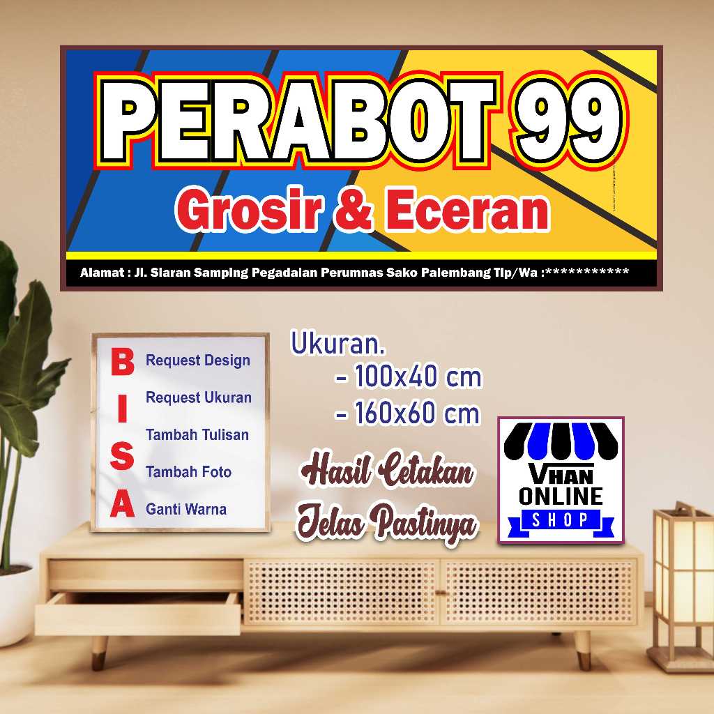 Jual Custom Banner Spanduk MMT Toko Perabot atau Toko Alat Rumah Tangga ...