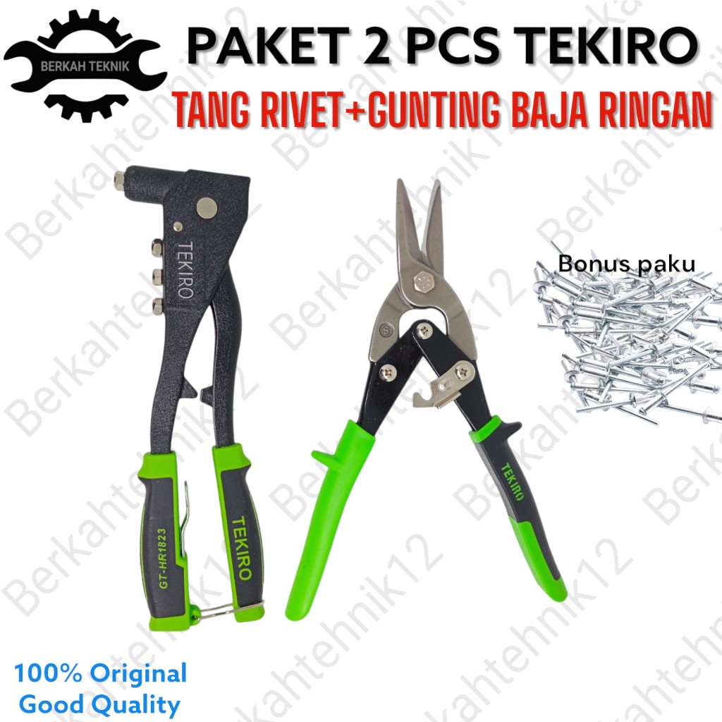 Jual PAKET 2PCS Tang Rivet RIFET Dan Gunting Hollow 10"/Gunting Baja ...