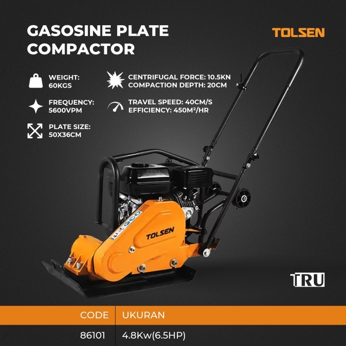 Jual Stamper Kodok GASOSINE PLATE COMPACTOR 86101 TOLSEN | Shopee Indonesia