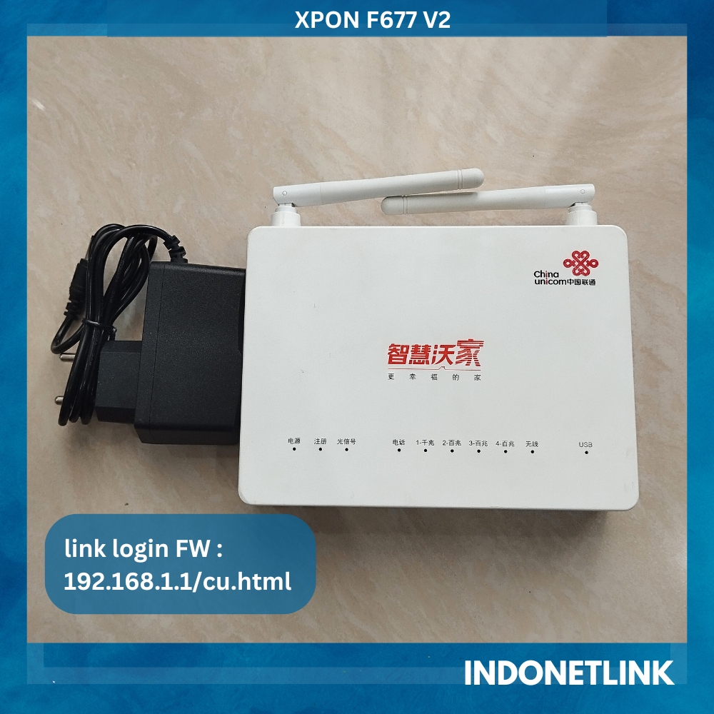 Jual 5 PCS MODEM ONT XPON F677 V2 DENGAN ADAPTOR | Shopee Indonesia