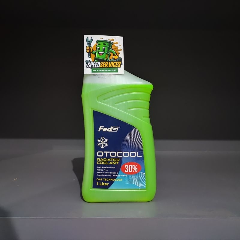 Jual FEDG OTOCOOL RADIATOR COOLANT GREEN 30% OAT TECHNOLOGY 1 LITER ...