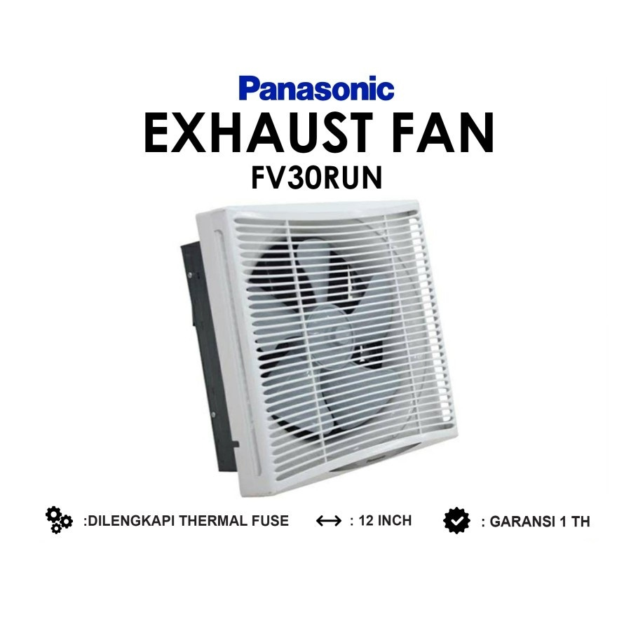 Jual PANASONIC FV 30 RUN5 WALL FAN EXHAUST VENTILATING 12 INCH KIPAS ...