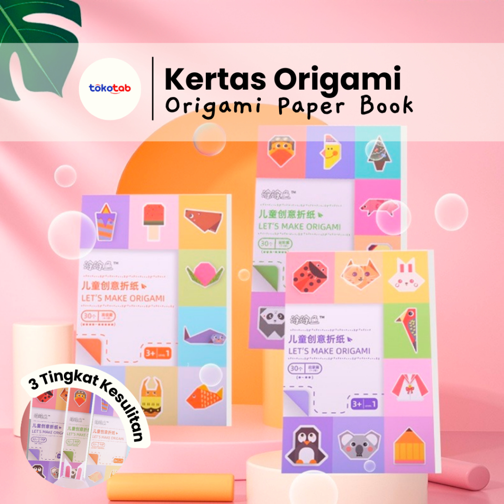 Jual Tokotab - Buku Seni Melipat Kertas Origami Untuk Anak TK dan PAUD Papercraft | Shopee Indonesia