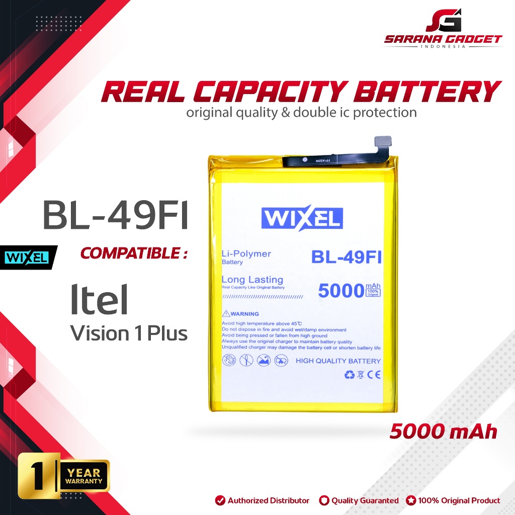 Jual WIXEL Baterai BL-49FI BL49FI Itel Vision 1 Plus L501 1+ Real ...