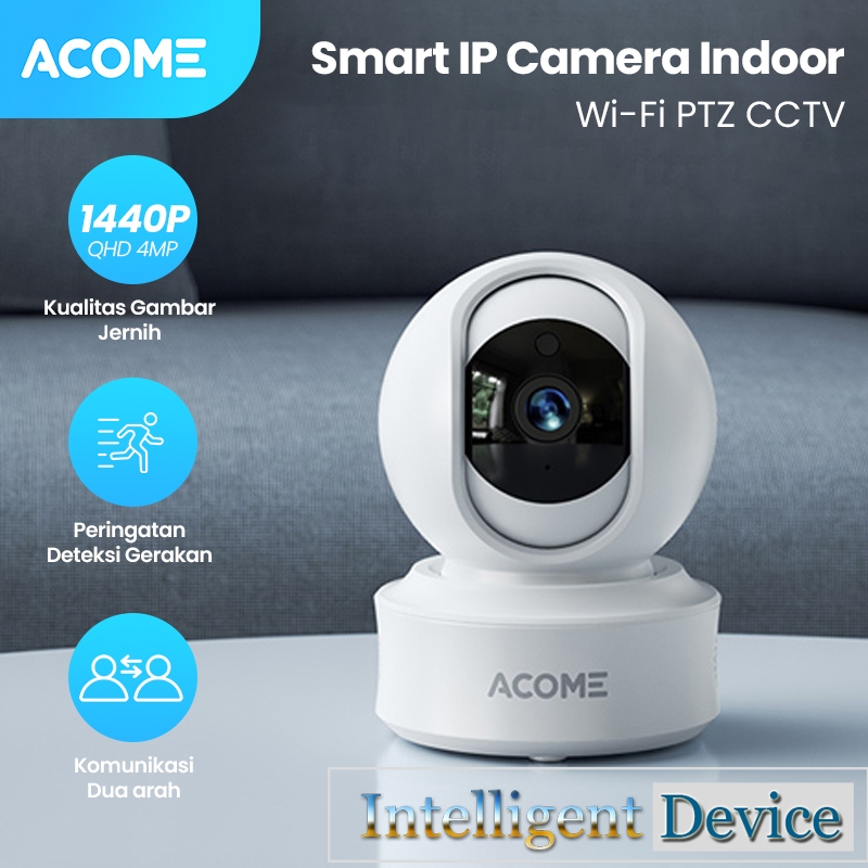 Jual ACOME Smart CCTV Indoor IP Camera 4MP 1440P FULL HD Kamera Dalam ...