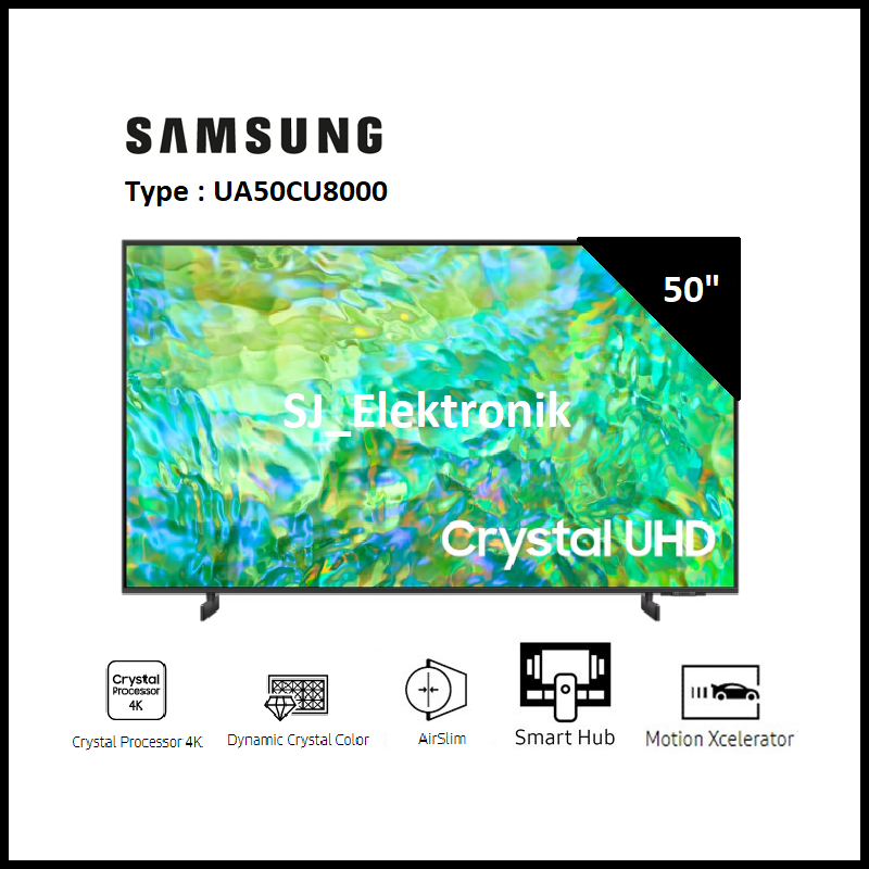 Jual LED TV Samsung 50CU8000 - 50 Inch UA50CU8000 Smart TV Crystal UHD ...